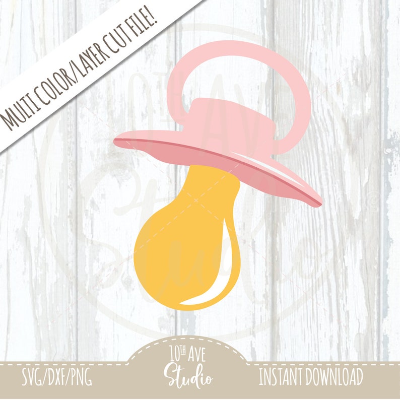 Pacifier Multi Layer/color SVG/PNG/DXF Clipart and Cut Files - Etsy