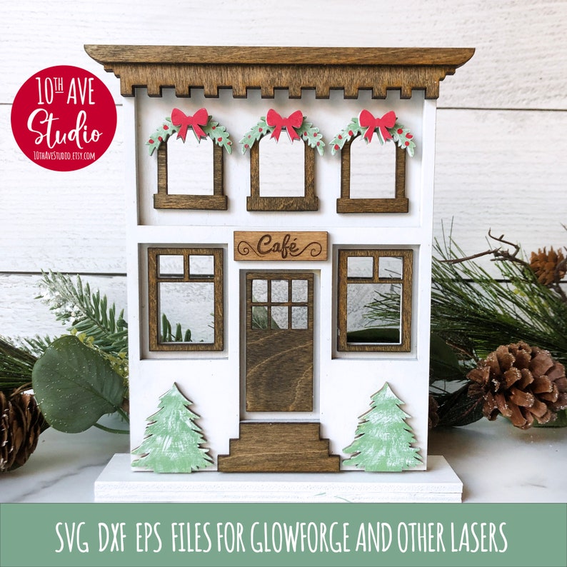 Christmas Village Entire Set Bundle SVG DXF EPS Cut Files for - Etsy