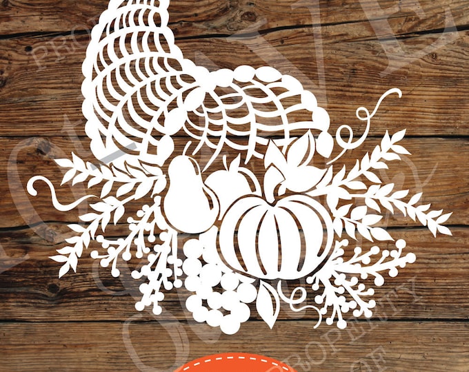 Cornucopia SVG (single and Multi Layer Files!) Clipart and Cut Files ...