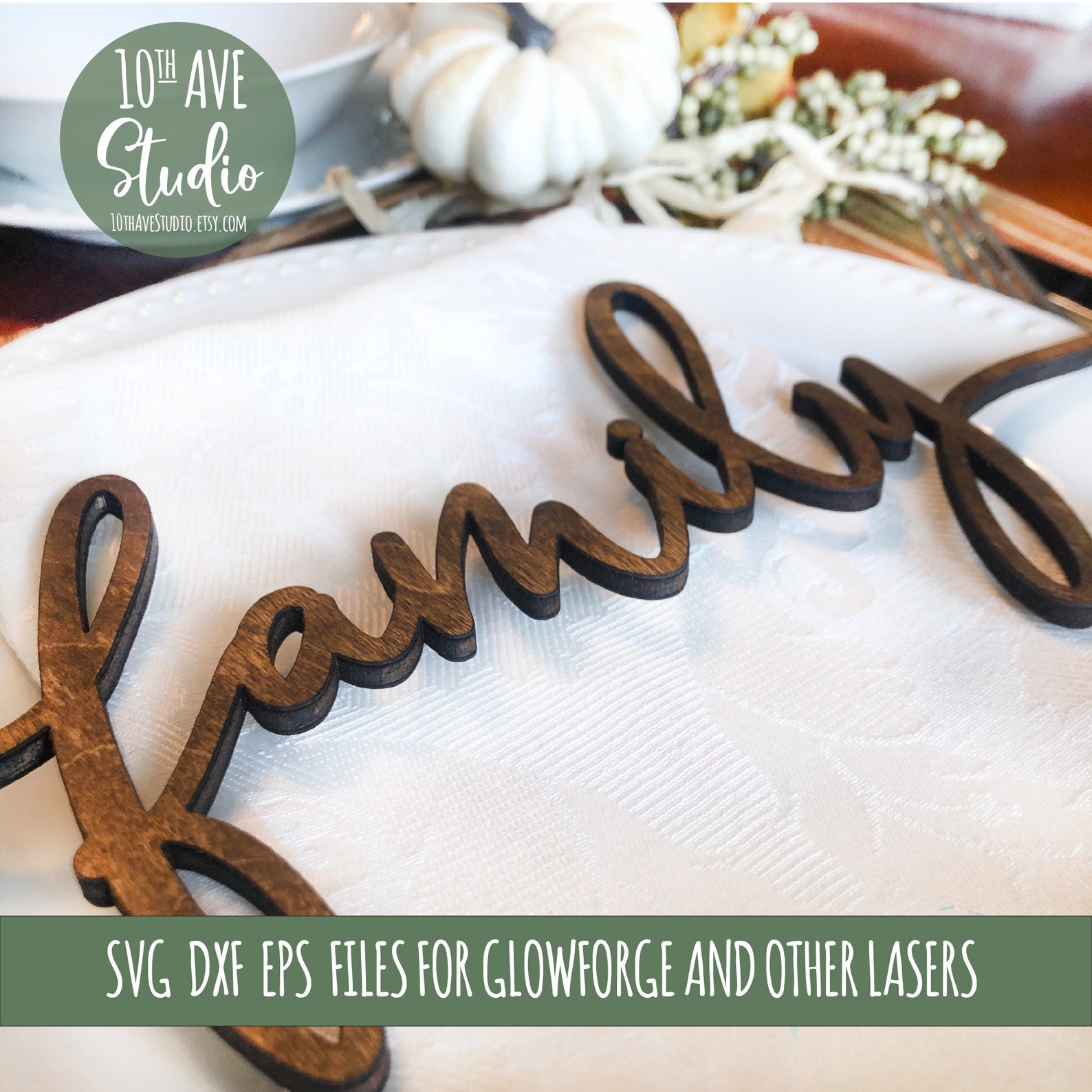 Place Setting Plate Words Bundle - 16 Words Standard and Holiday ...