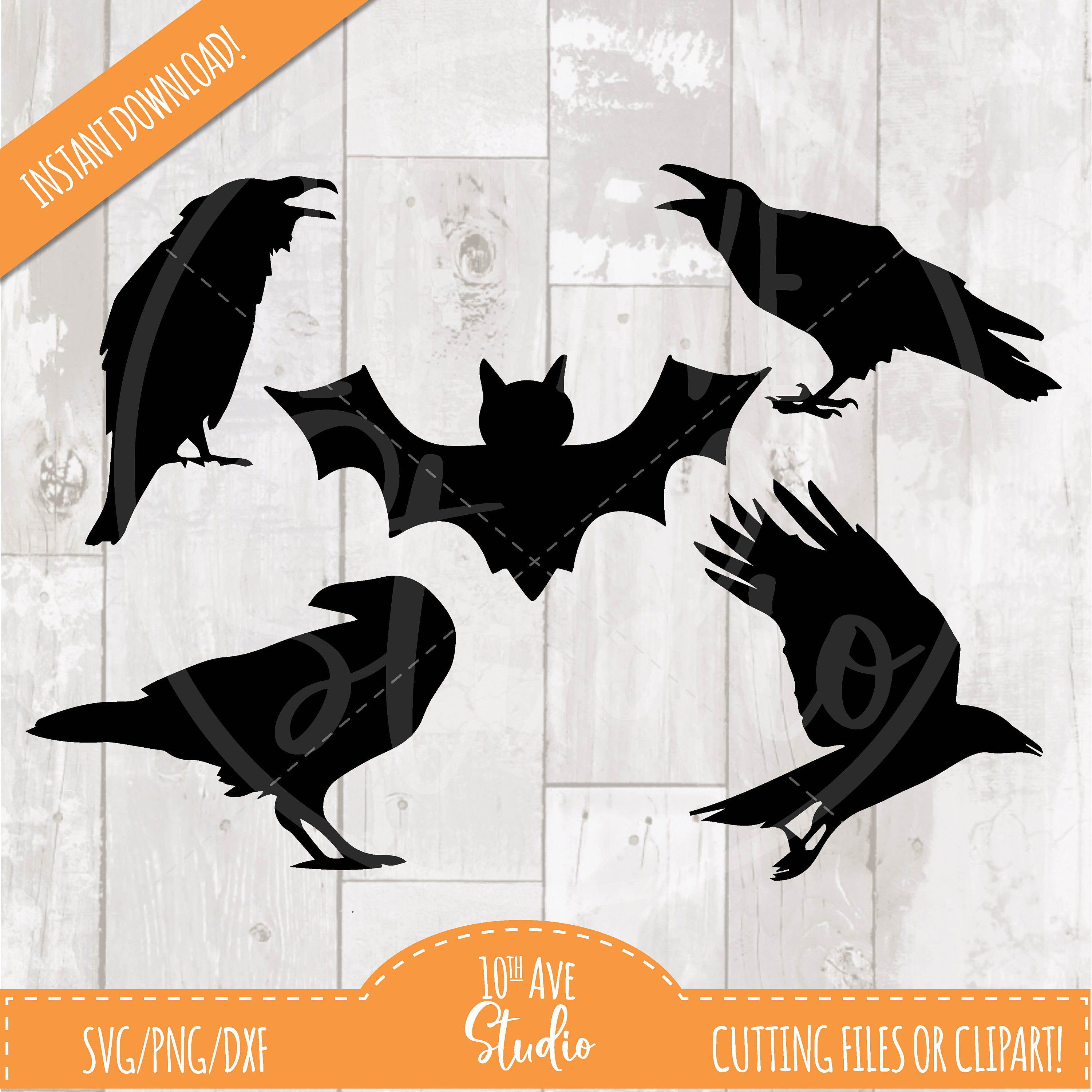 Halloween Crow Silhouette