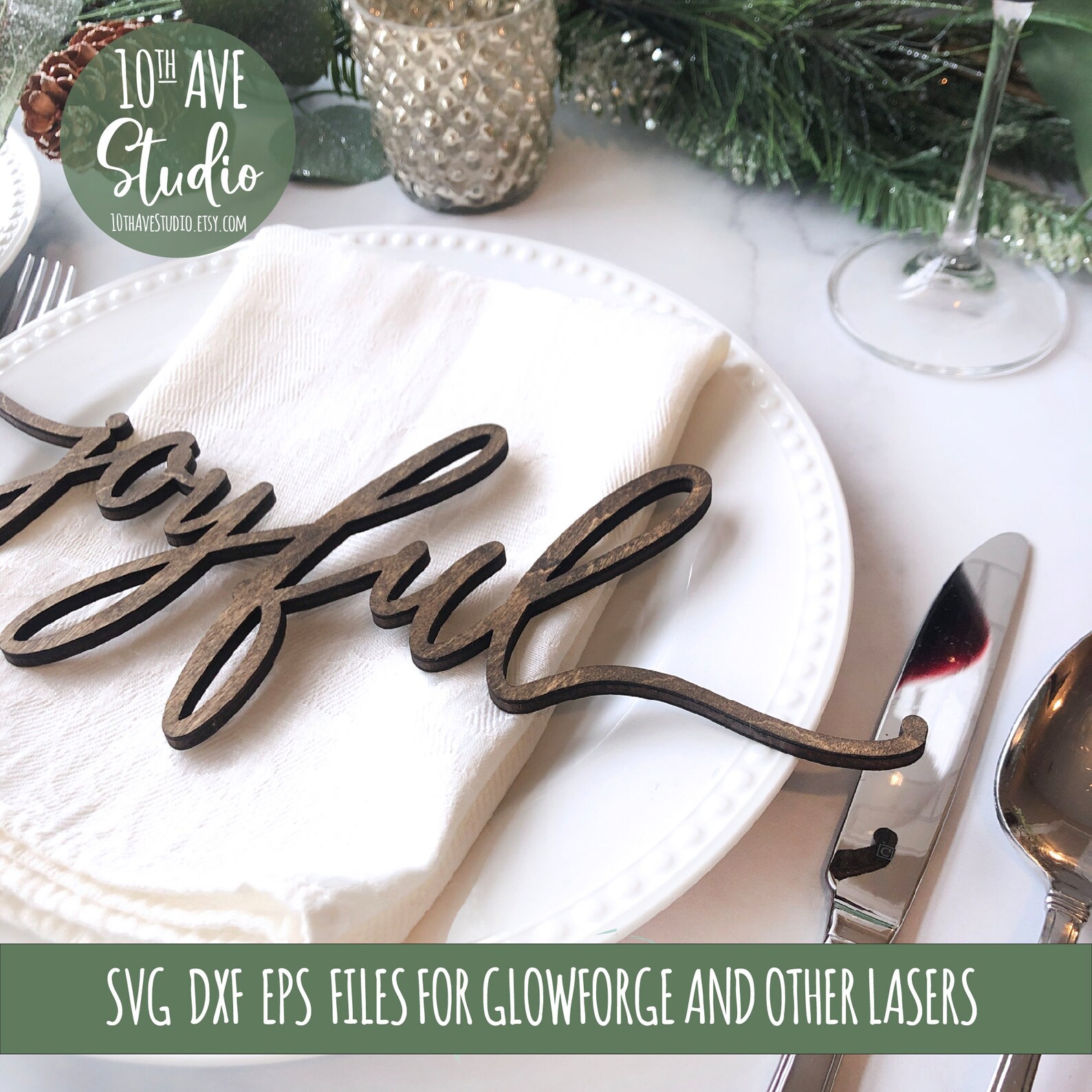 Place Setting Plate Words Bundle - 16 Words Standard and Holiday ...