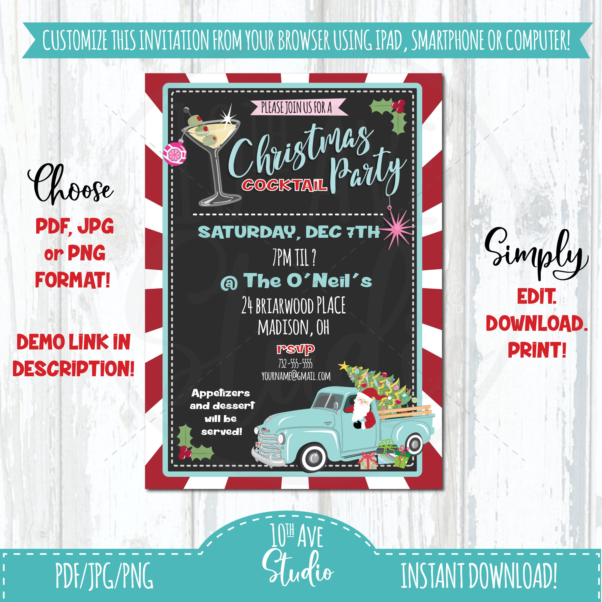 Retro Christmas Party