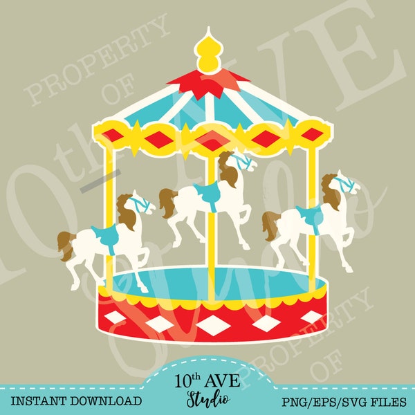 Merry Go Round Svg - Etsy