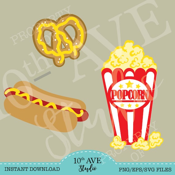 Carnivalmoviesfair Food SVG/PNG/EPS Clipart and Cut Files - Etsy
