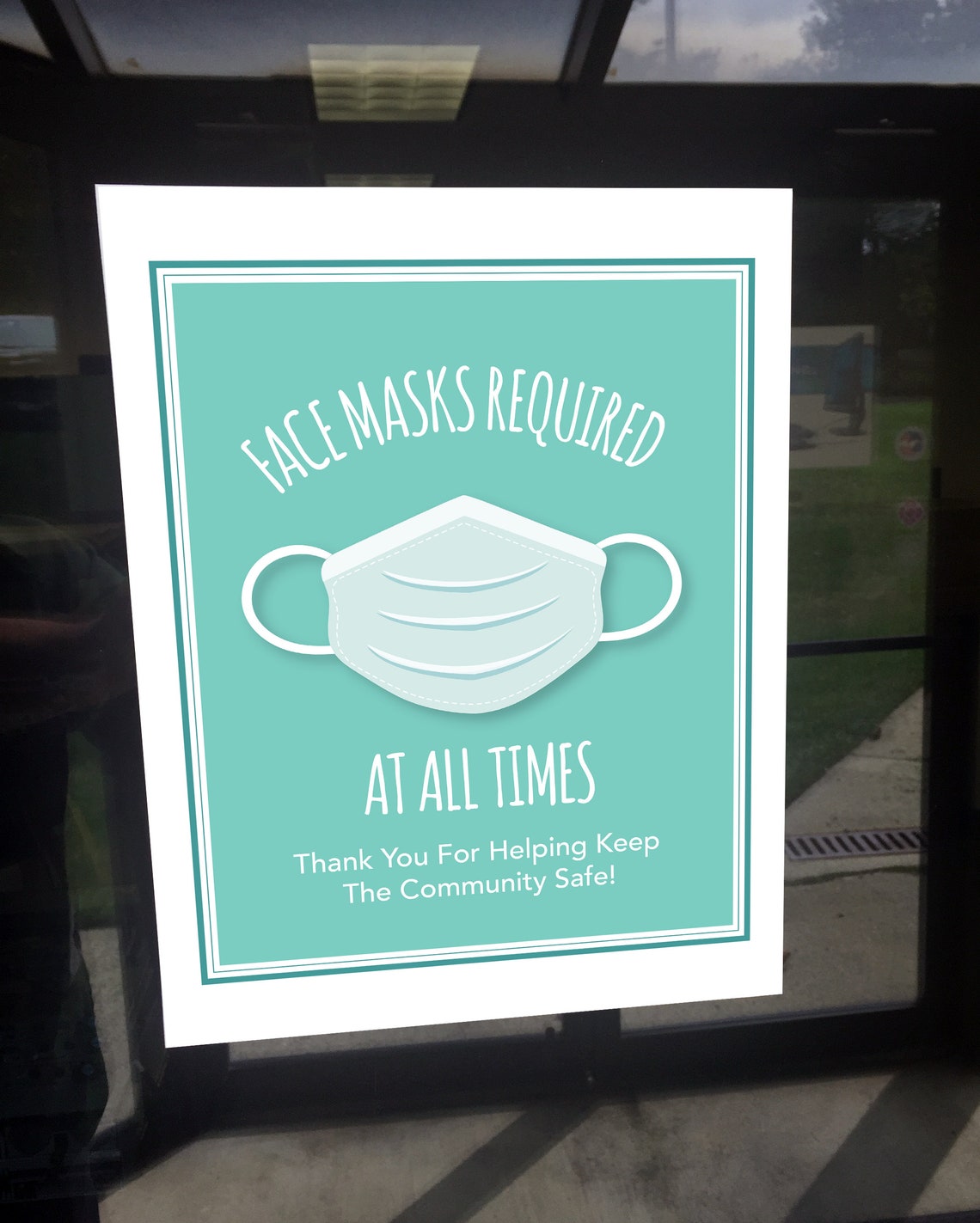 Face Masks Required Printable Sign 8.5 X 11 Edit - Etsy