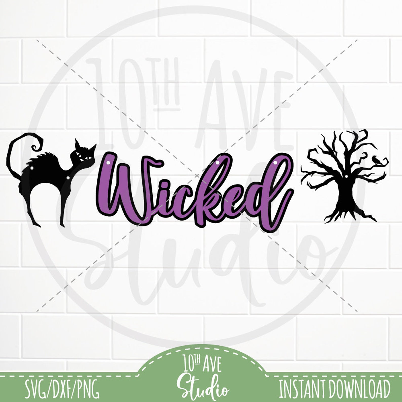 Halloween Wicked Banner Svg/png/dxf Clipart and Cut File for | Etsy