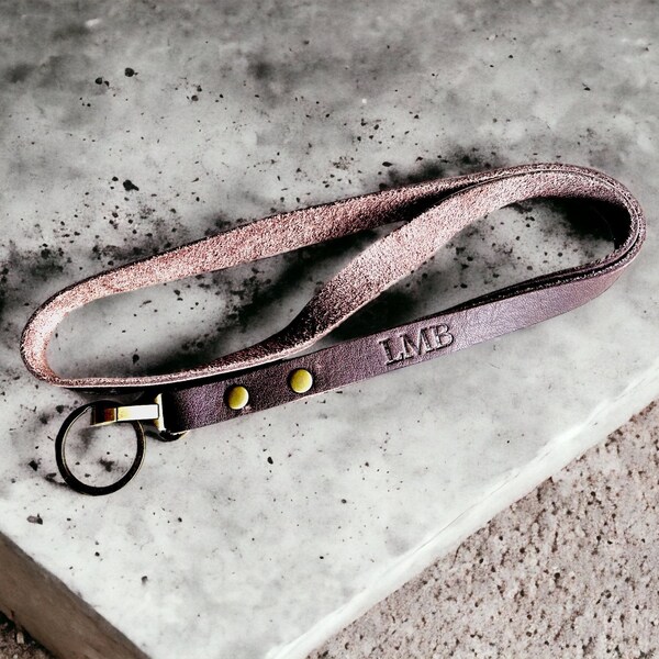 Leather Lanyard - Etsy