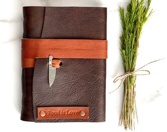 Leather Recipe Book - Etsy