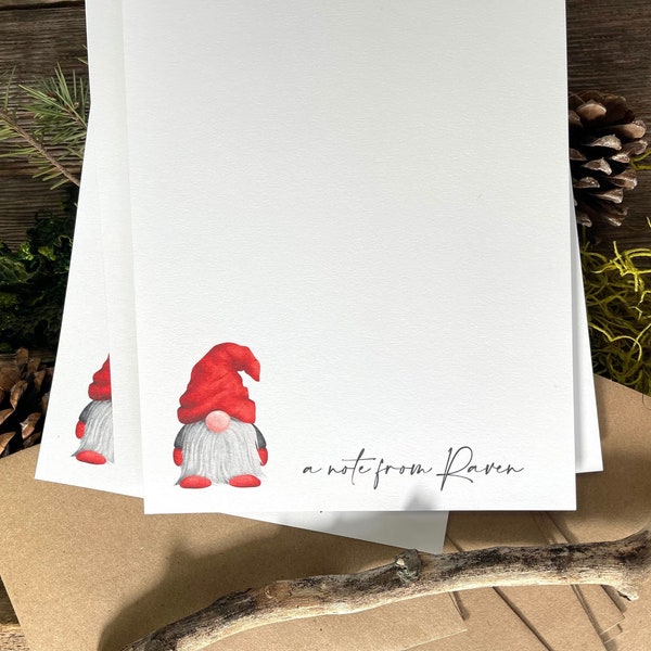 Gnome Writing Letter - Etsy