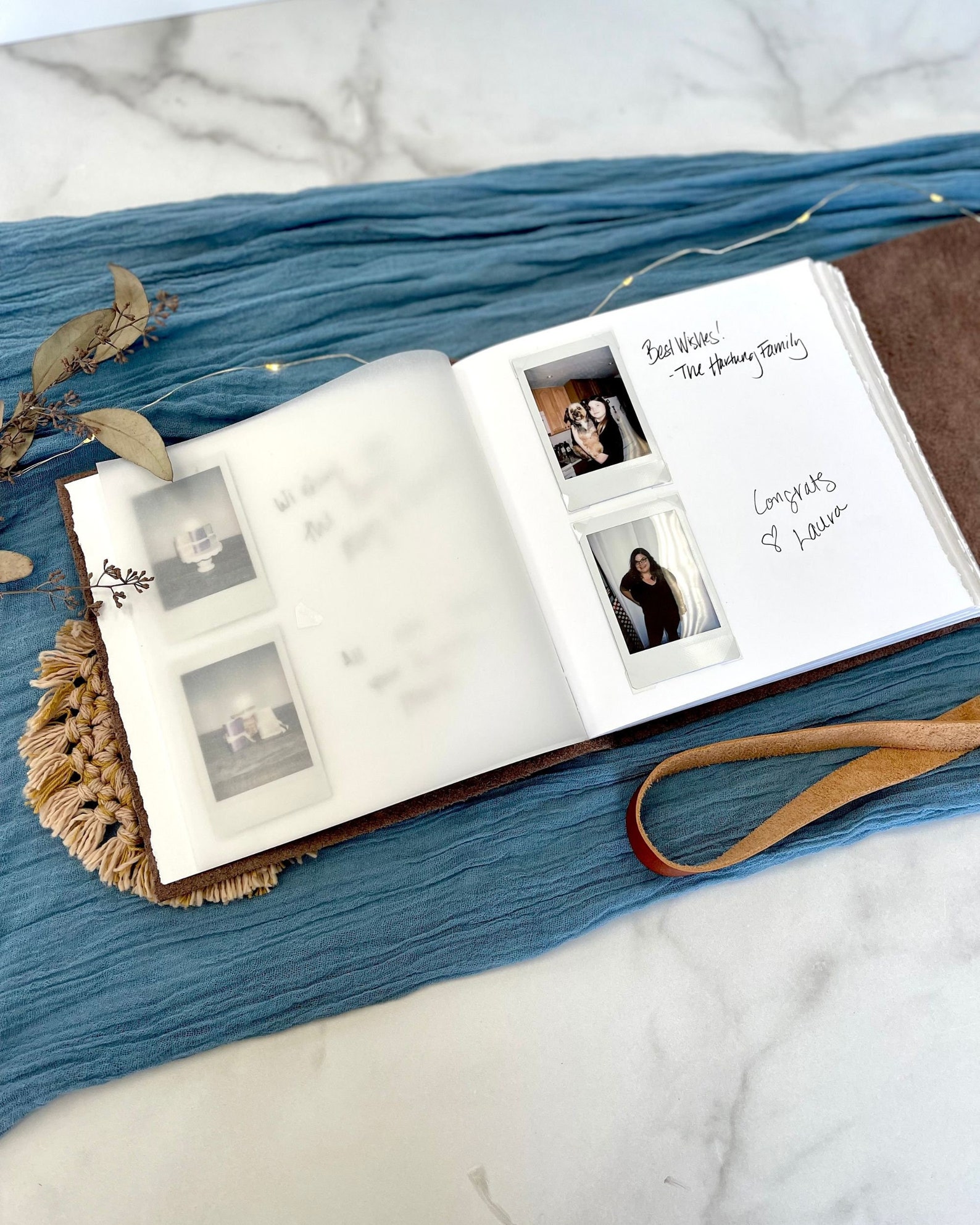 Personalized Leather Photo Guest Book Perfect for Events Such - Etsy