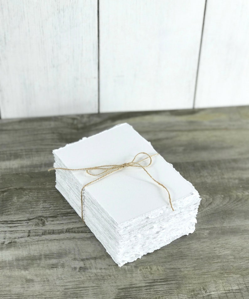 Deckled Edge Paper Hand Torn 135lb/290gsm Flat or Foldedgreat - Etsy