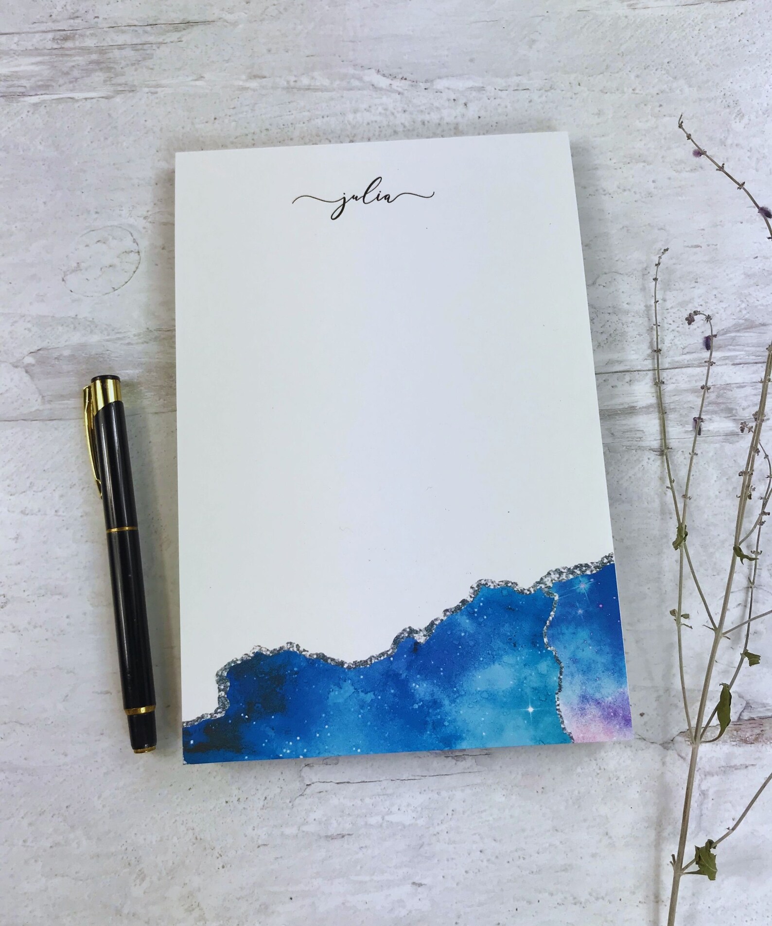 Personalized Galaxy Notepad Custom Notepad Design 38 - Etsy