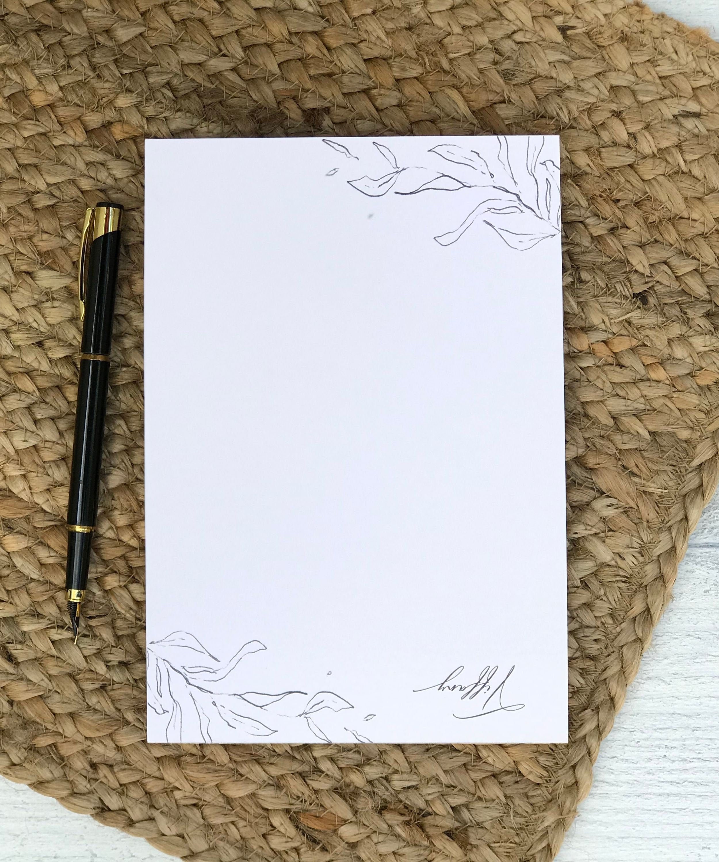 Personalized Notepad Custom Notepad Design 22 | Etsy