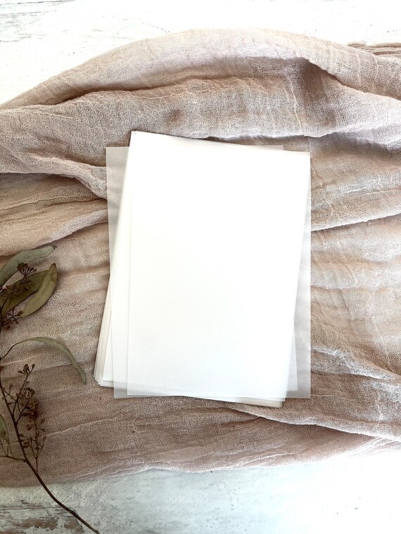 Tissue Paper For Invitations Grass Floral Handmade Personalized