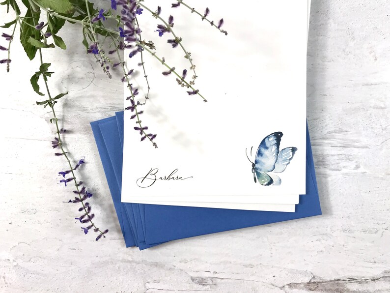 Butterfly Letter Writing Stationery Set Personalized Perfect Letter ...