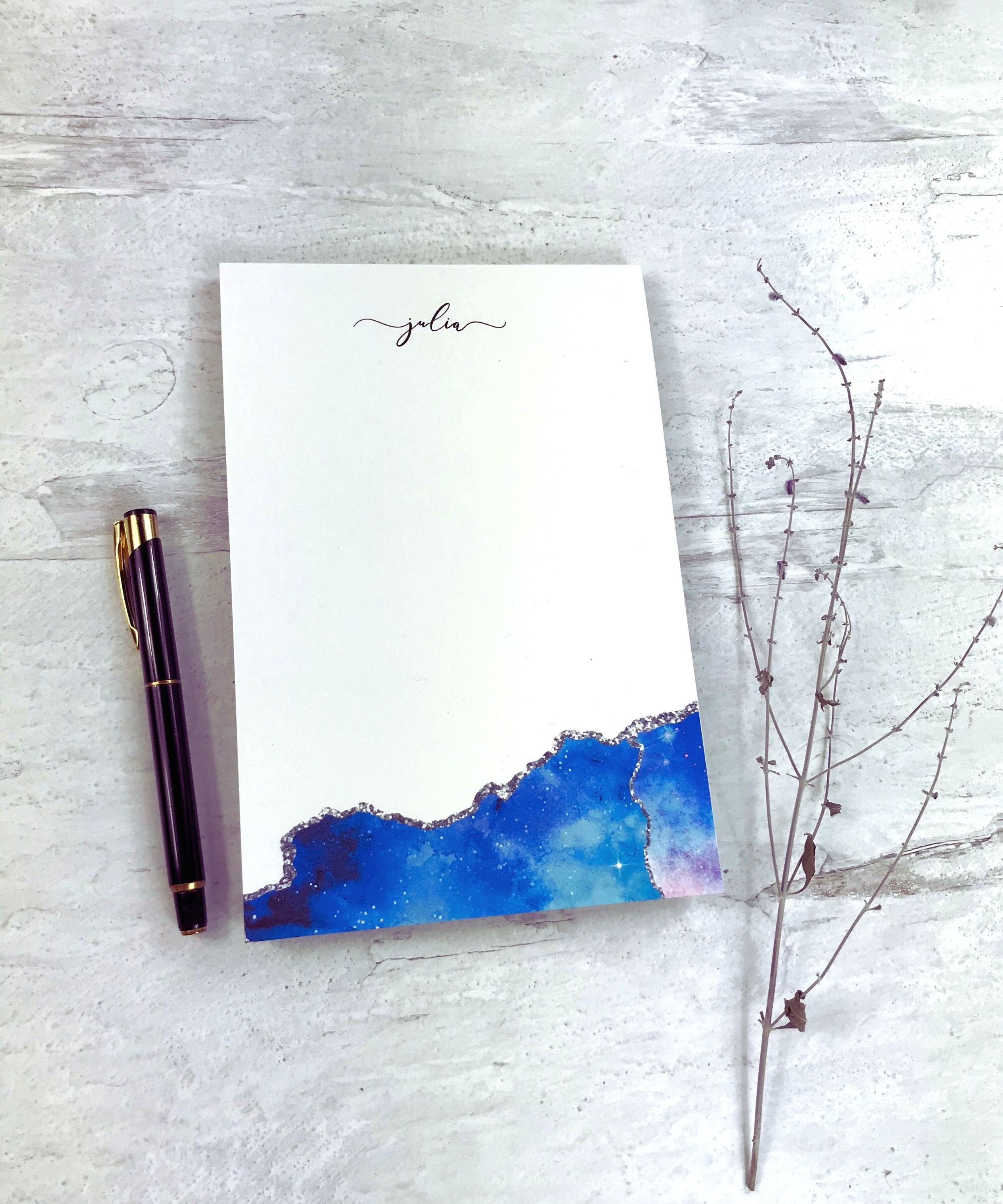 Personalized Galaxy Notepad Custom Notepad Design 38 - Etsy