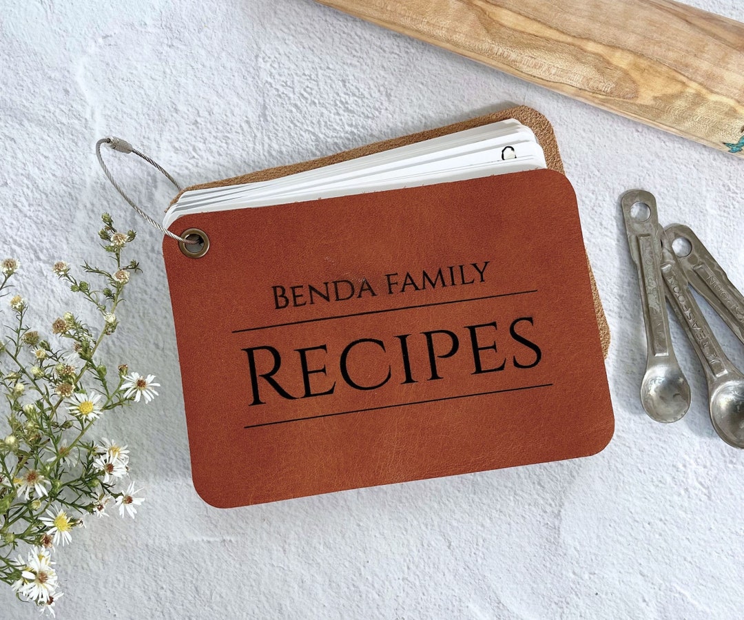 Custom Recipe Card Organizer, Recipe Card Holder, Personalized Recipe ...