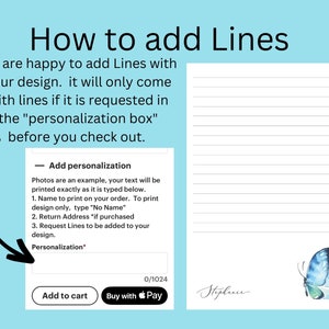 Butterfly Letter Writing Stationery Set Personalized Perfect Letter ...