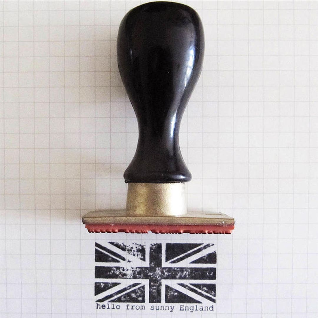 Union Jack Ink Stamp: Vintage Brass & Rubber Stamp - Etsy