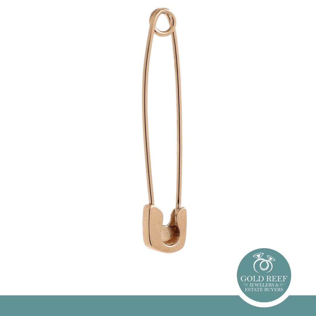 Vintage Baby Diaper Safety Pin 14K Solid Yellow Gold 1.3 Grams 1.5 - Etsy