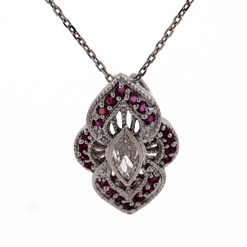 Ruby Filigree Ring - Etsy