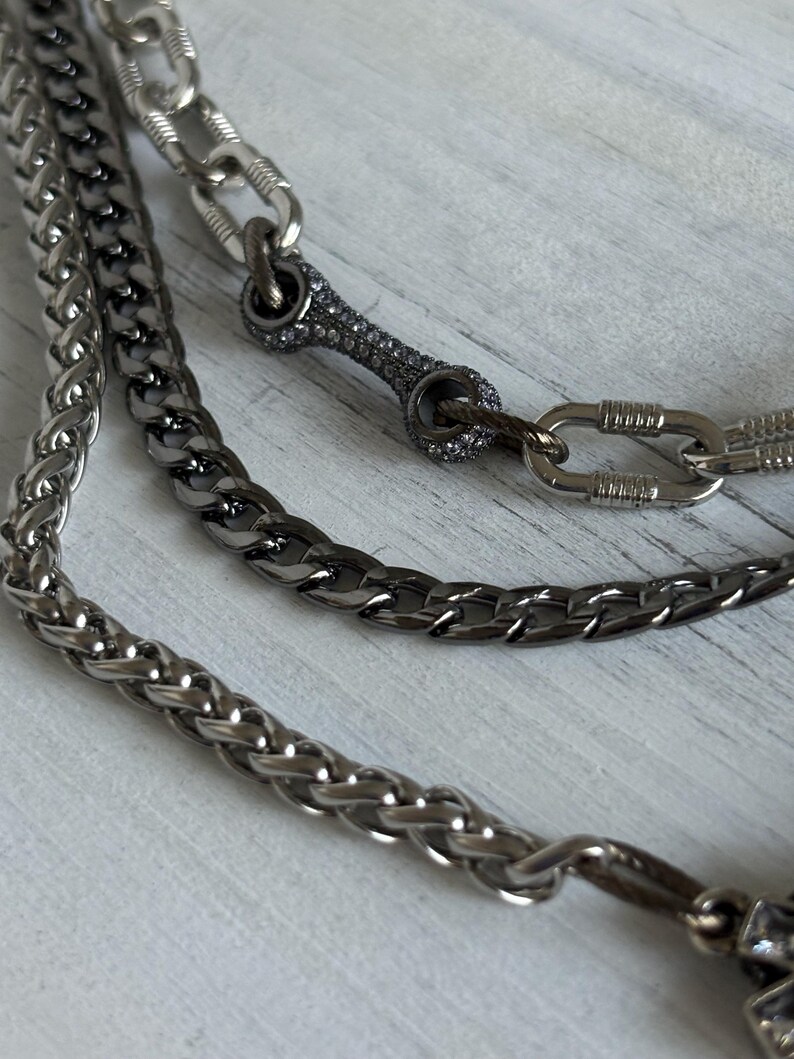 Statement Layered Necklace ,multilayer Choker,chunky Chain, Multi ...