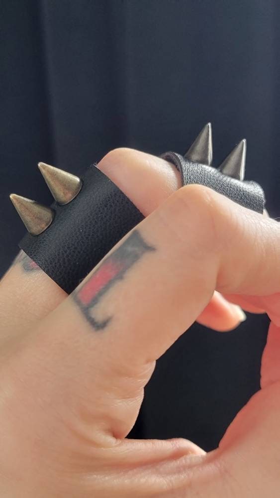 CURSED ARROWS Metal Spiked Vegan Leather Cork Unisex Punk - Etsy Canada
