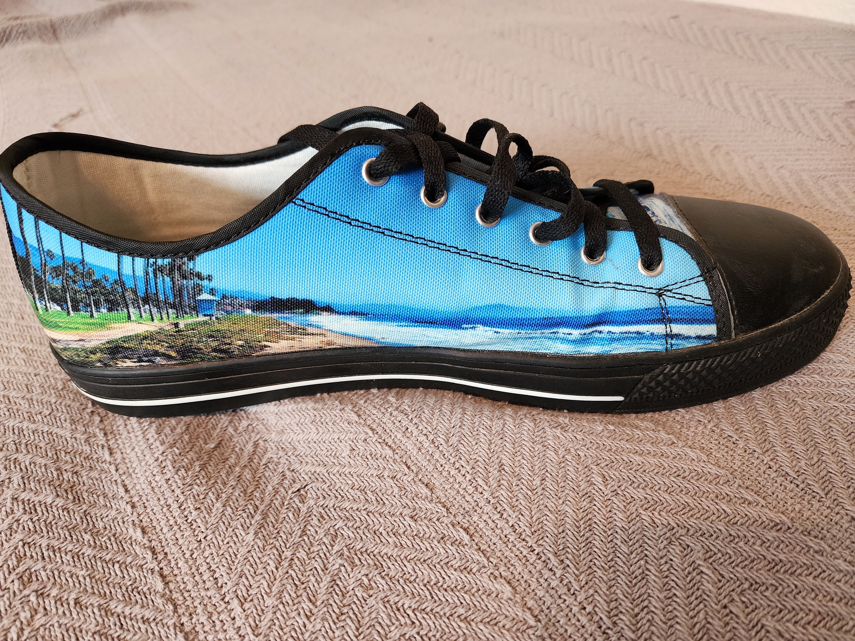 Women's Low Top Sneakers Abstract Art Design, Artistic Sneakers, Gift ...