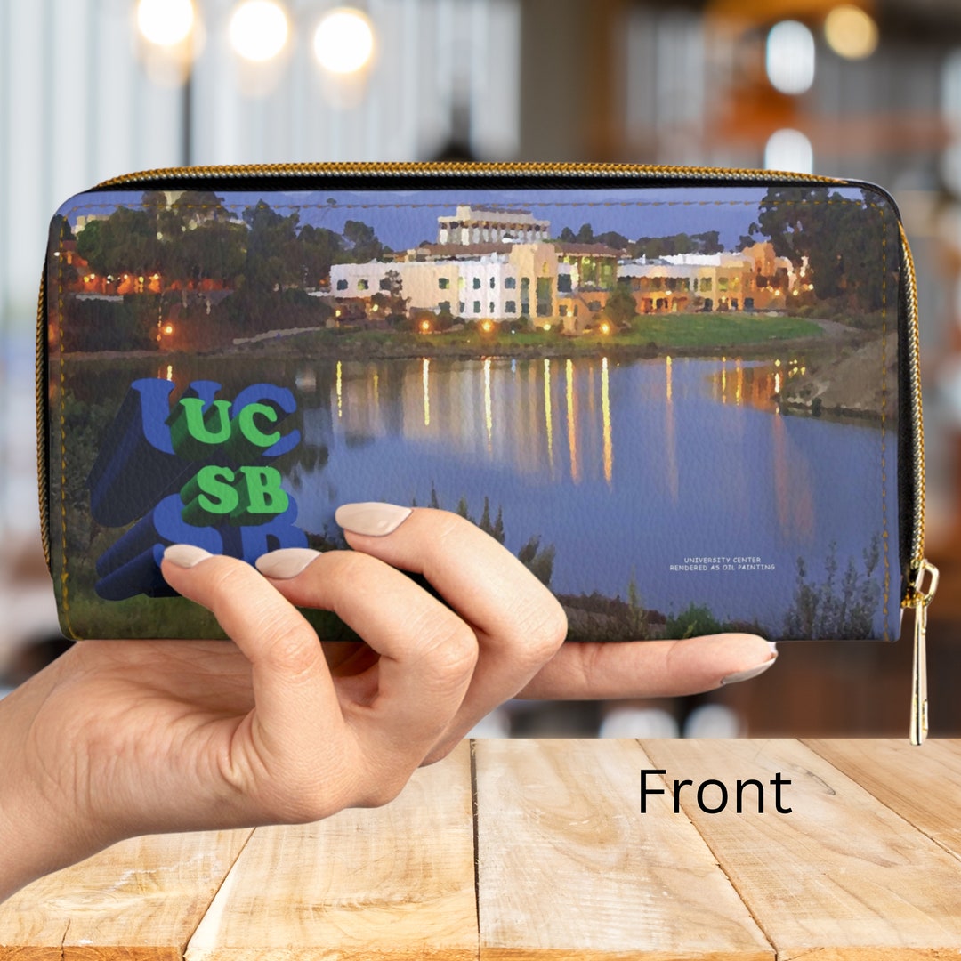 U C Santa Barbara Zipper Wallet, UCSB Student Gift, Santa Barbara ...