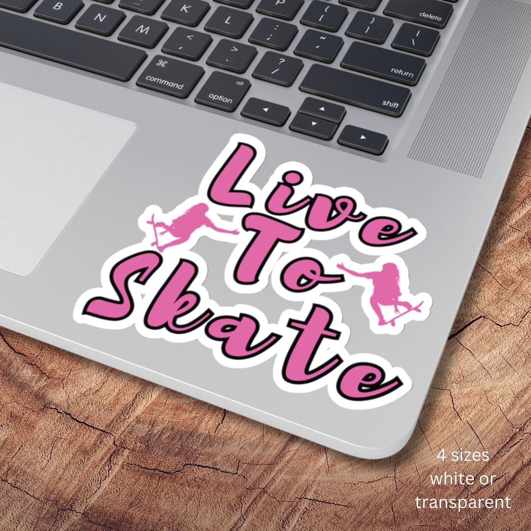 Kiss-cut Skater Girl Stickers, INDOOR Stickers for Skateboard Girls ...