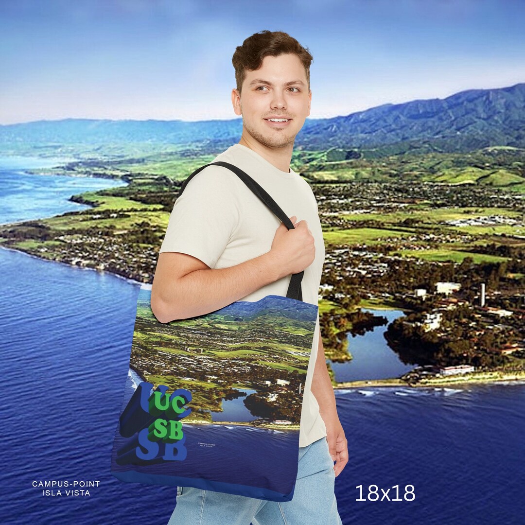 UCSB Tote Bag, UC Santa Barbara School Tote, Colorful UCSB Student Book ...