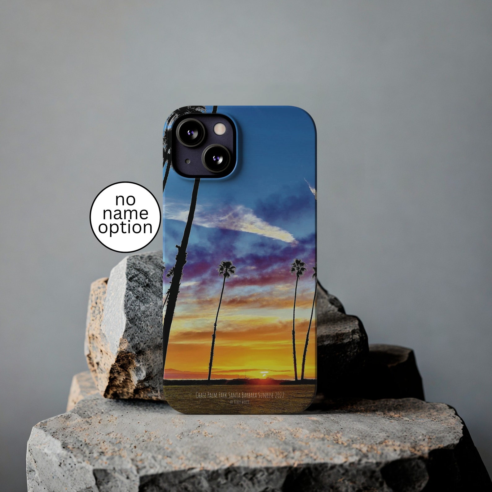 Sunrise iPhone Case, Customizable iPhone 16 Slim Case, Personalized Father Son Gift, Mom Dad ...