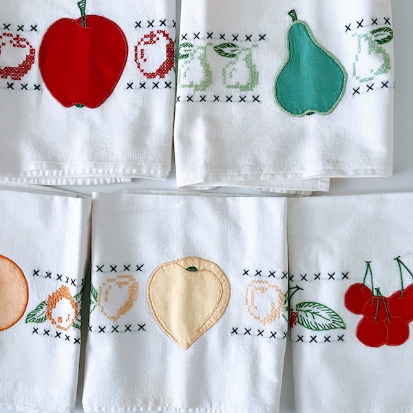 Applique Tea Towel - Etsy