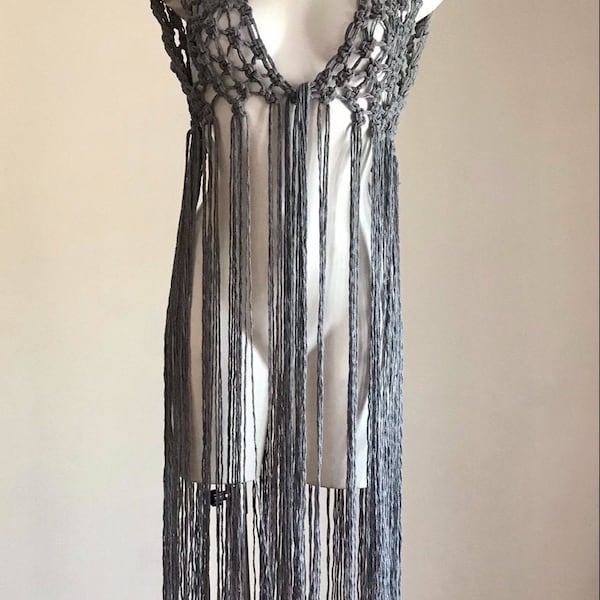 Macrame Vest - Etsy