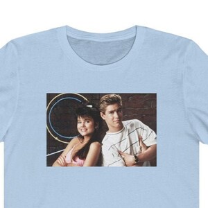 Zack Morris and Kelly Kapowski T-shirt Saved by the Bell | Etsy