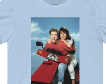 Zack Morris and Kelly Kapowski T-shirt Saved by the Bell | Etsy