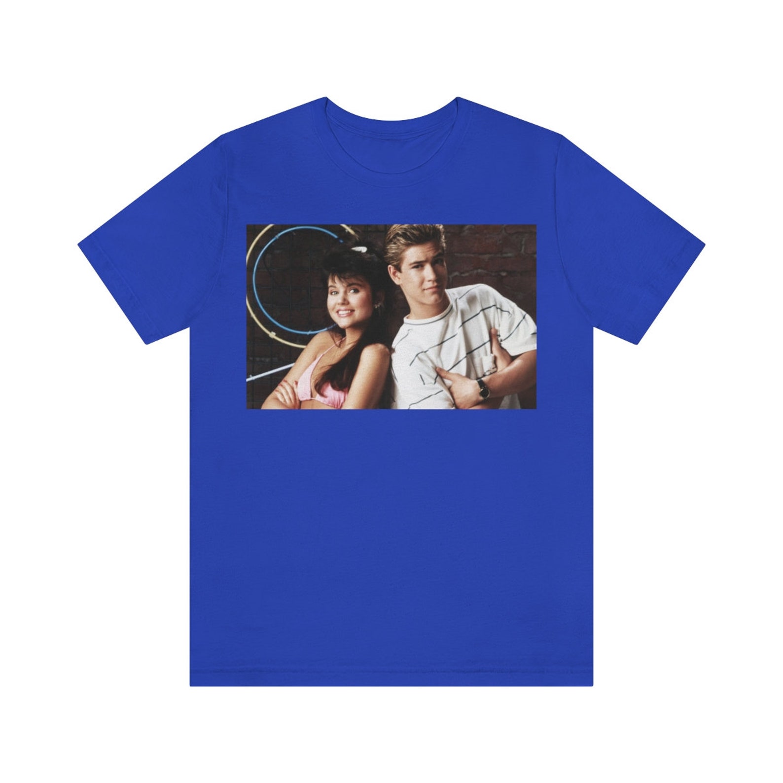 Zack Morris and Kelly Kapowski T-shirt Saved by the Bell - Etsy