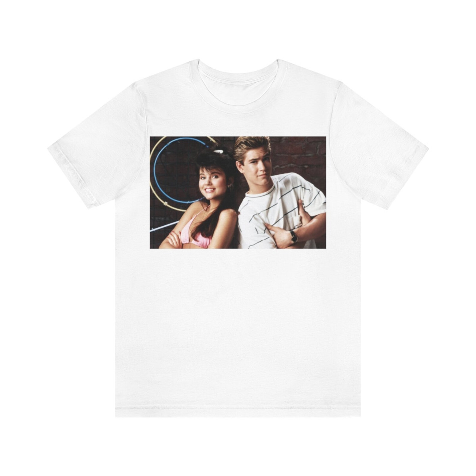 Zack Morris and Kelly Kapowski T-shirt Saved by the Bell - Etsy