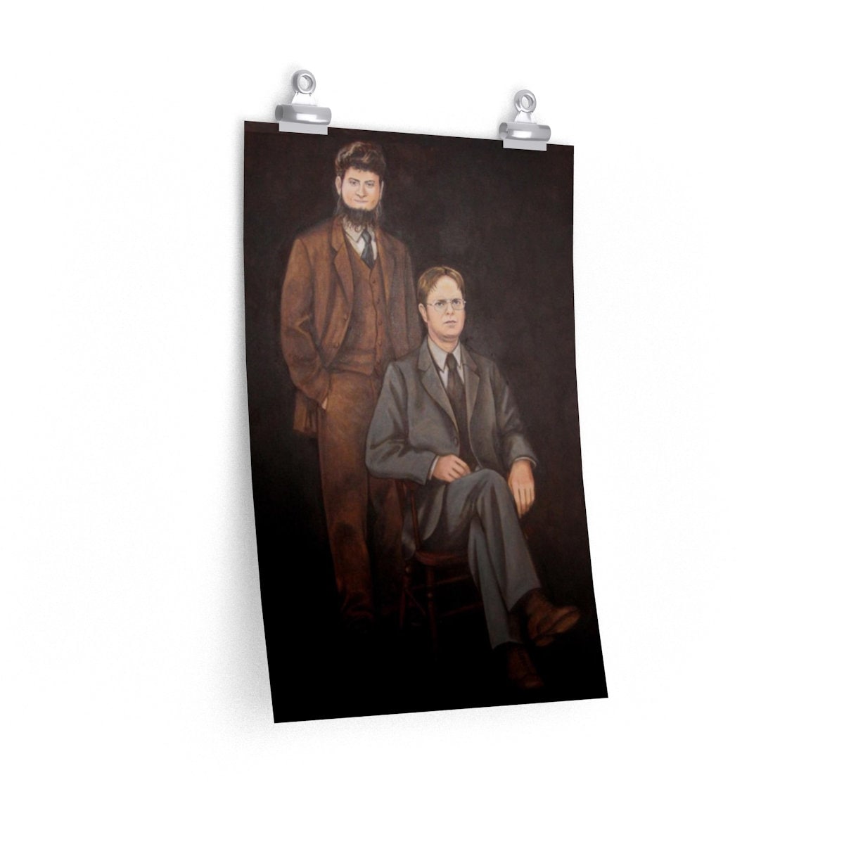 The Office Poster - Portrait of Dwight Schrute and Mose Schrute - 12x18 ...