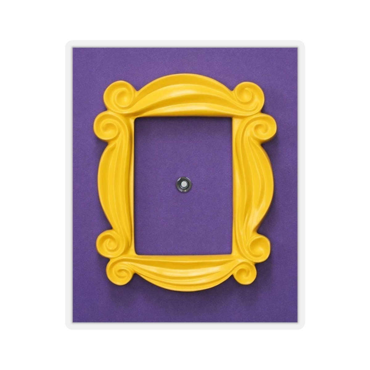 Friends Picture Frame Sticker - Iconic Purple Door Peephole Picture ...