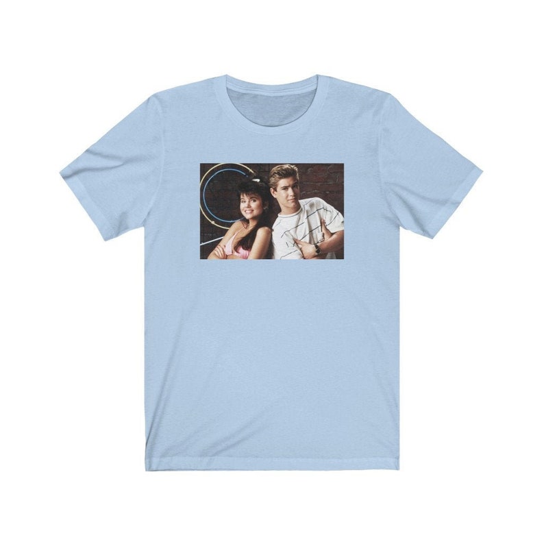 Zack Morris and Kelly Kapowski T-shirt Saved by the Bell | Etsy