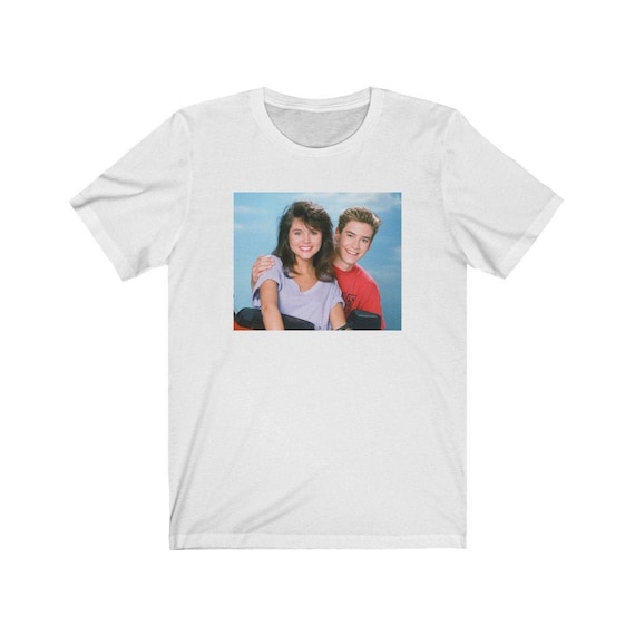 Zack Morris and Kelly Kapowski T-shirt Saved by the Bell | Etsy