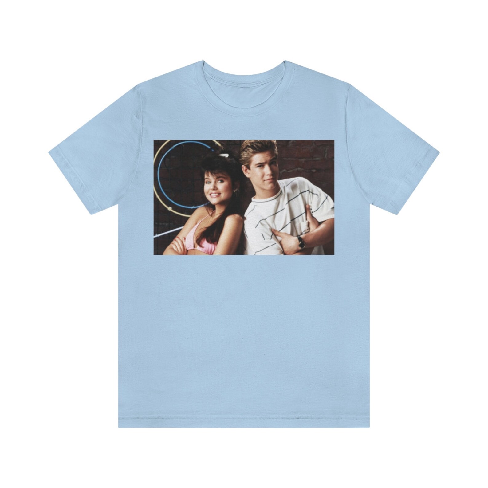 Zack Morris and Kelly Kapowski T-shirt Saved by the Bell - Etsy