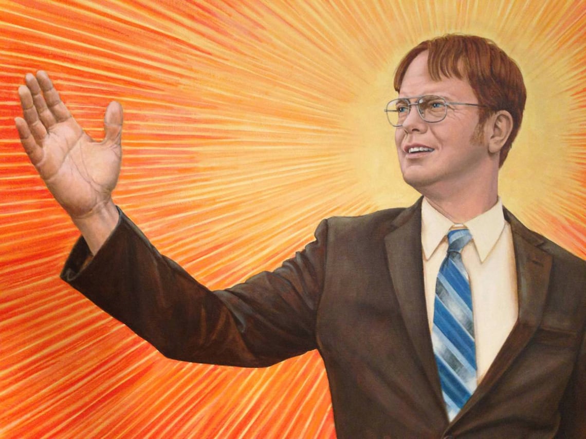 The Office Wall Art Portrait of Dwight Schrute Poster | Etsy