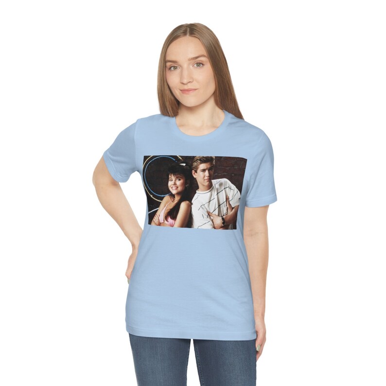 Zack Morris and Kelly Kapowski T-shirt Saved by the Bell - Etsy