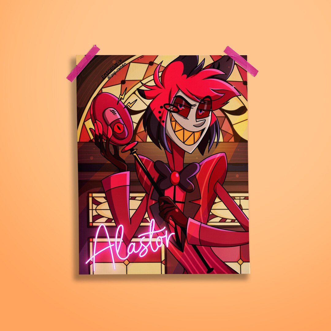 Alastor Portrait Print [8.5x11 AND NEW 11x14 Size] (angel Dust Print ...