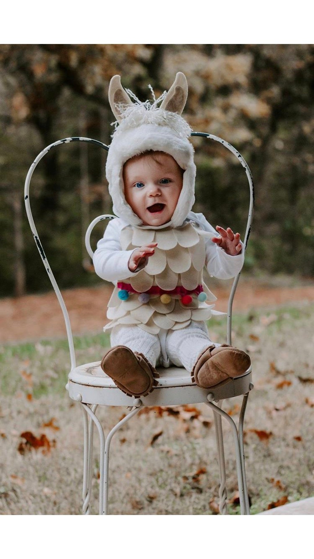 Baby Halloween Llama Costume Outfit With a Headband Baby Llama Costume ...