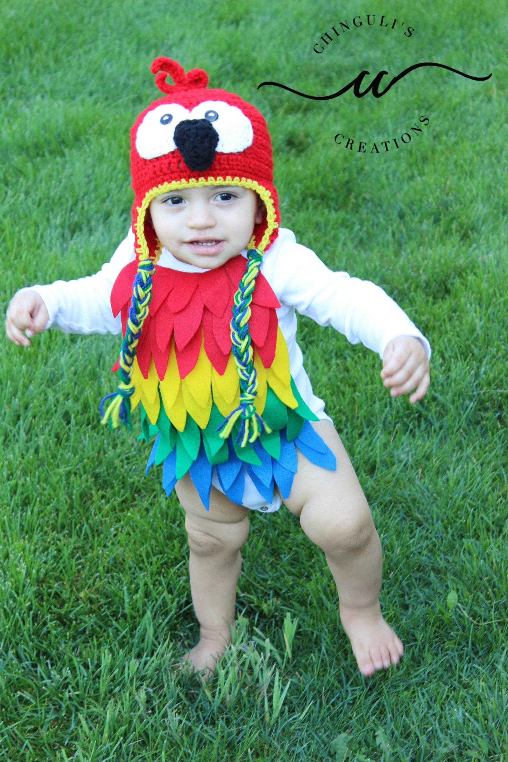 Halloween Baby Parrot Costume Baby Parrot Outfit Baby Costume | Etsy