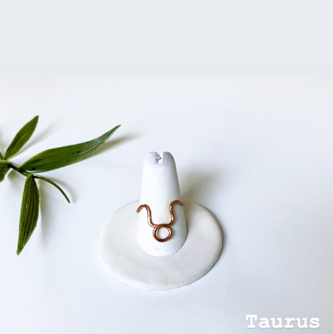 Taurus Astrology Zodiac Wire Rings Taurus Jewelry Boho - Etsy